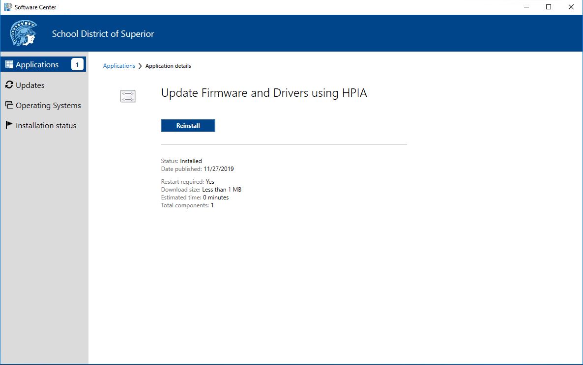 HP Image Assistant Self Service Through Software Center – Ryan's Tech Blog